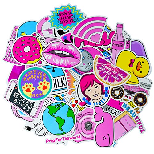 Vsco Pink Cute Stickers for Water Bottle[50pcs] Vinyl Decals for ...