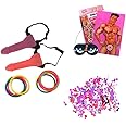 Amazon.com: Bachelorette Party Games, Penis Willy Shape Ring Toss ...