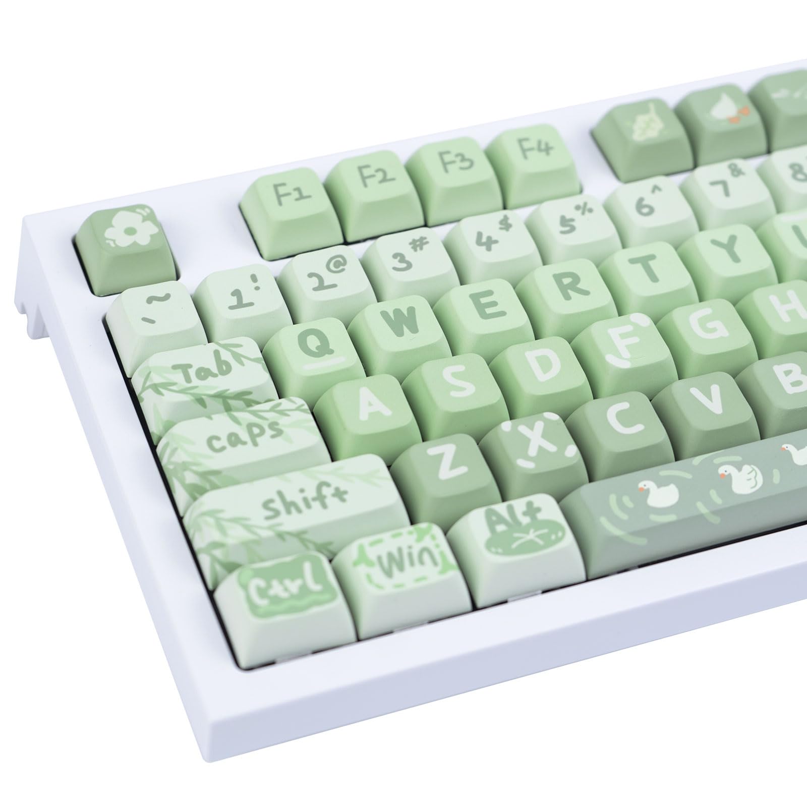 Mua PBT 133 Keys Anime Keycaps, Matcha Green Dye-Sublimation Customized ...