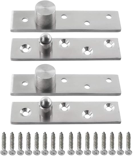 2 pcs Rotating Hinge 360 Degree Stainless Steel Door Pivot Up Down ...