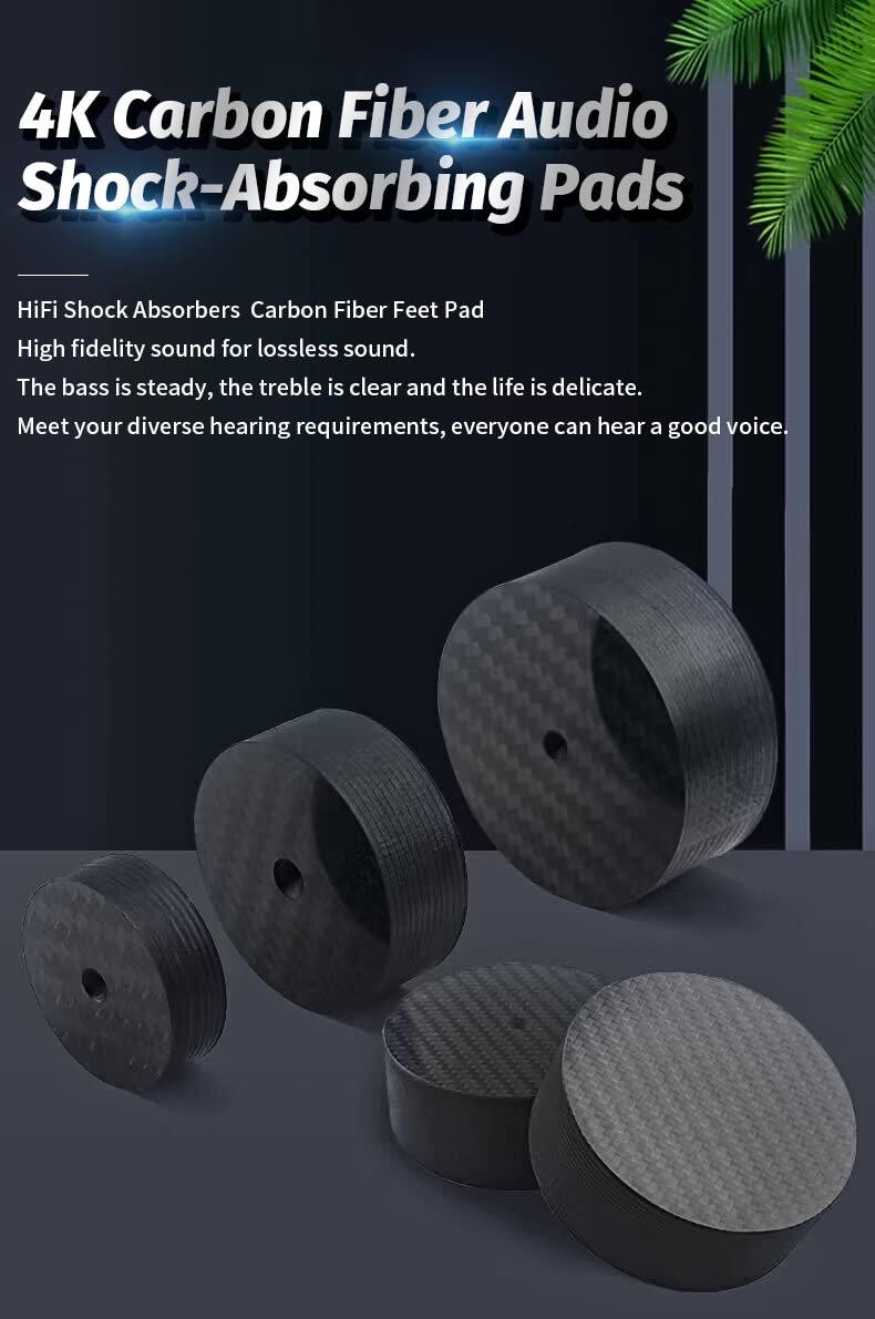 Mua Audiocrast HiFi Speaker Isolation Stand Feet Pads, 40x10mm 4X ...