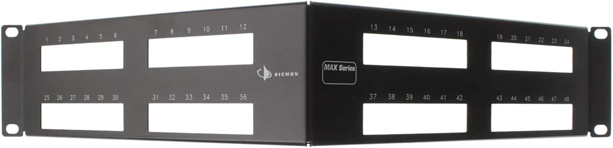 Amazon.com: Siemon MX-PNLA-48 2RU 48-Port Angled Modular Max High ...