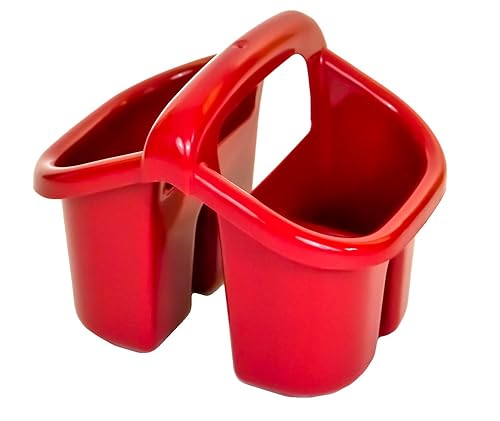 4 Compartment Plastic Sink Tidy Filter Cutlery Drainer Caddy with ...