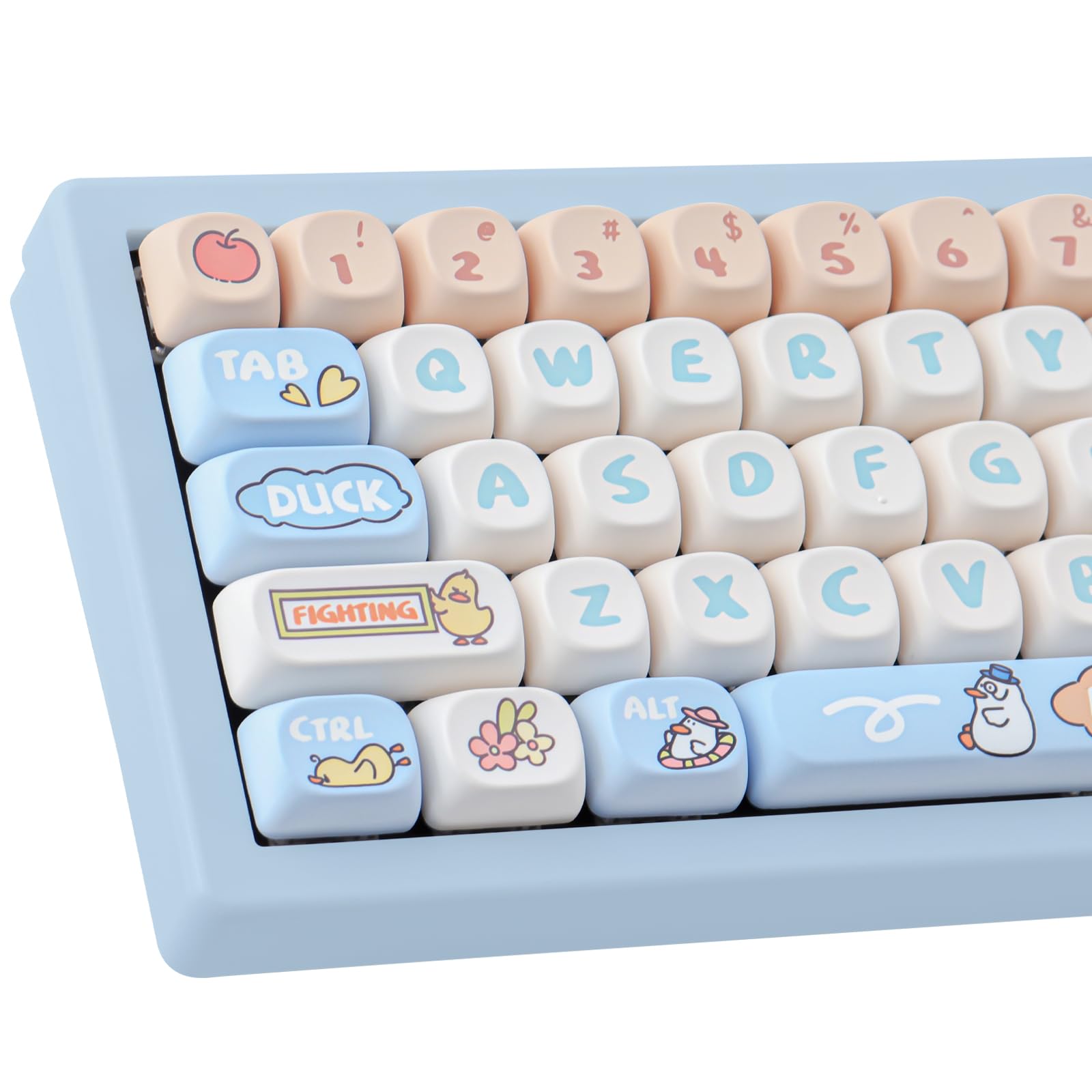 Mua PBT Keycaps 139 Keys Duck Cute Keycap Set MOA Profile Custom ...