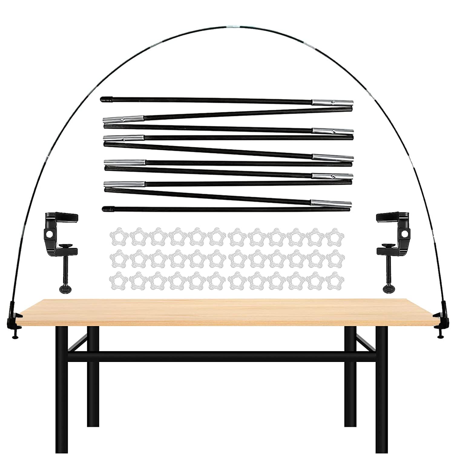 BlingABC 12ft Adjustable Balloon Arch Stand Kit for Different Table ...