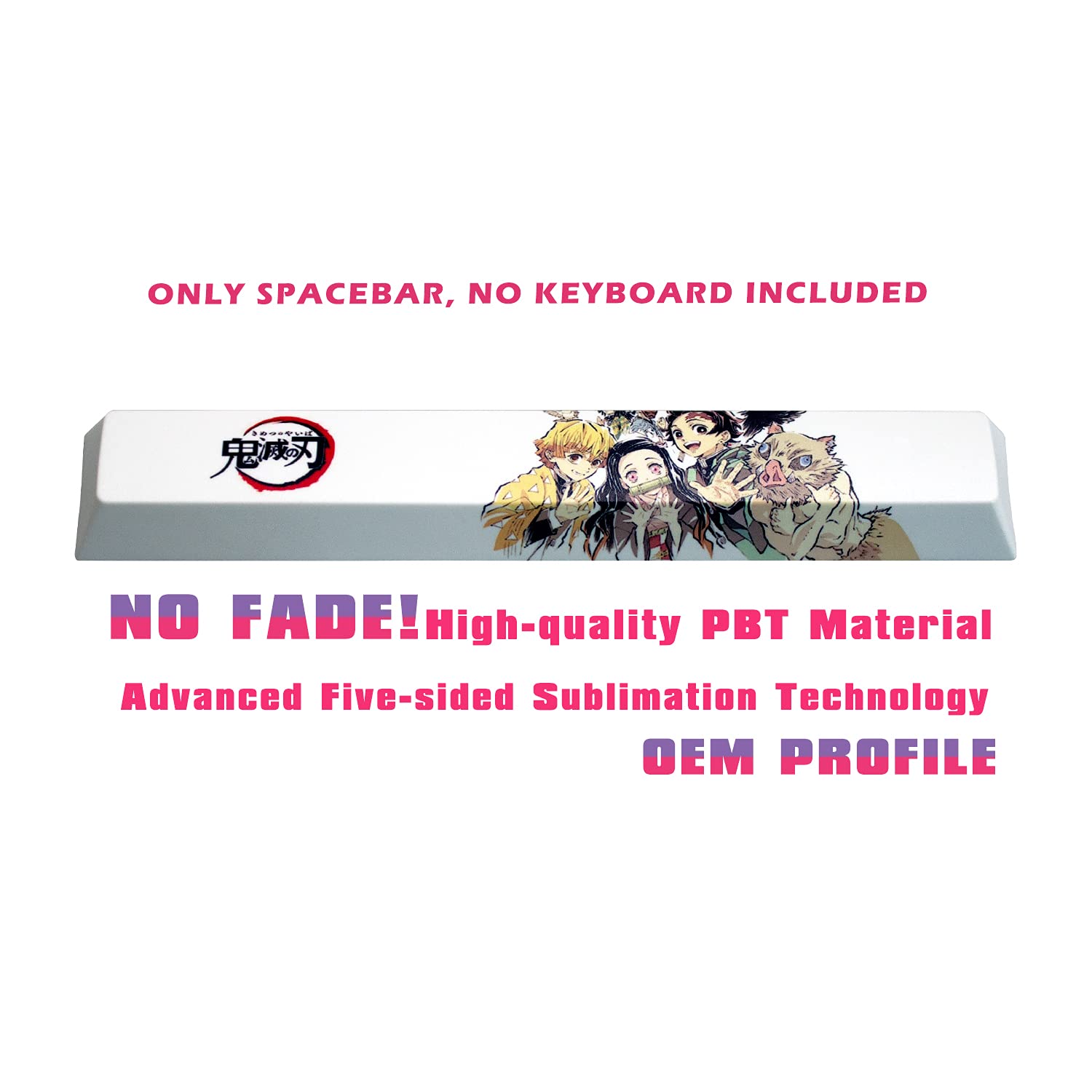 Mua Custom Japanese Anime Spacebar PBT 6.25U Keycaps,Compatible with ...