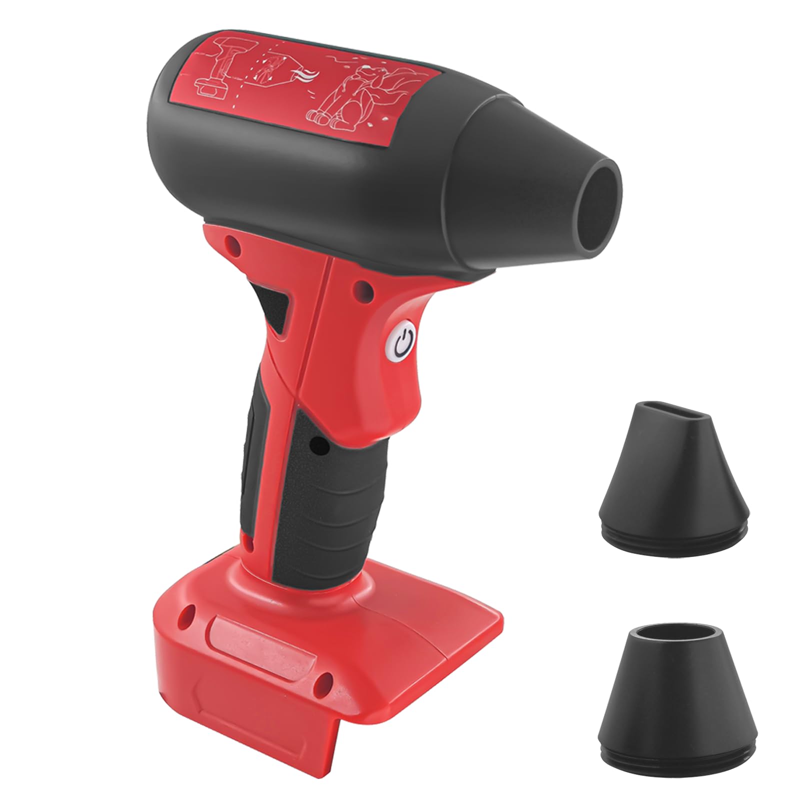 Mini Jet Dry Blower Turbo Fan for Milwaukee 18V M18 Battery, 130000RPM ...