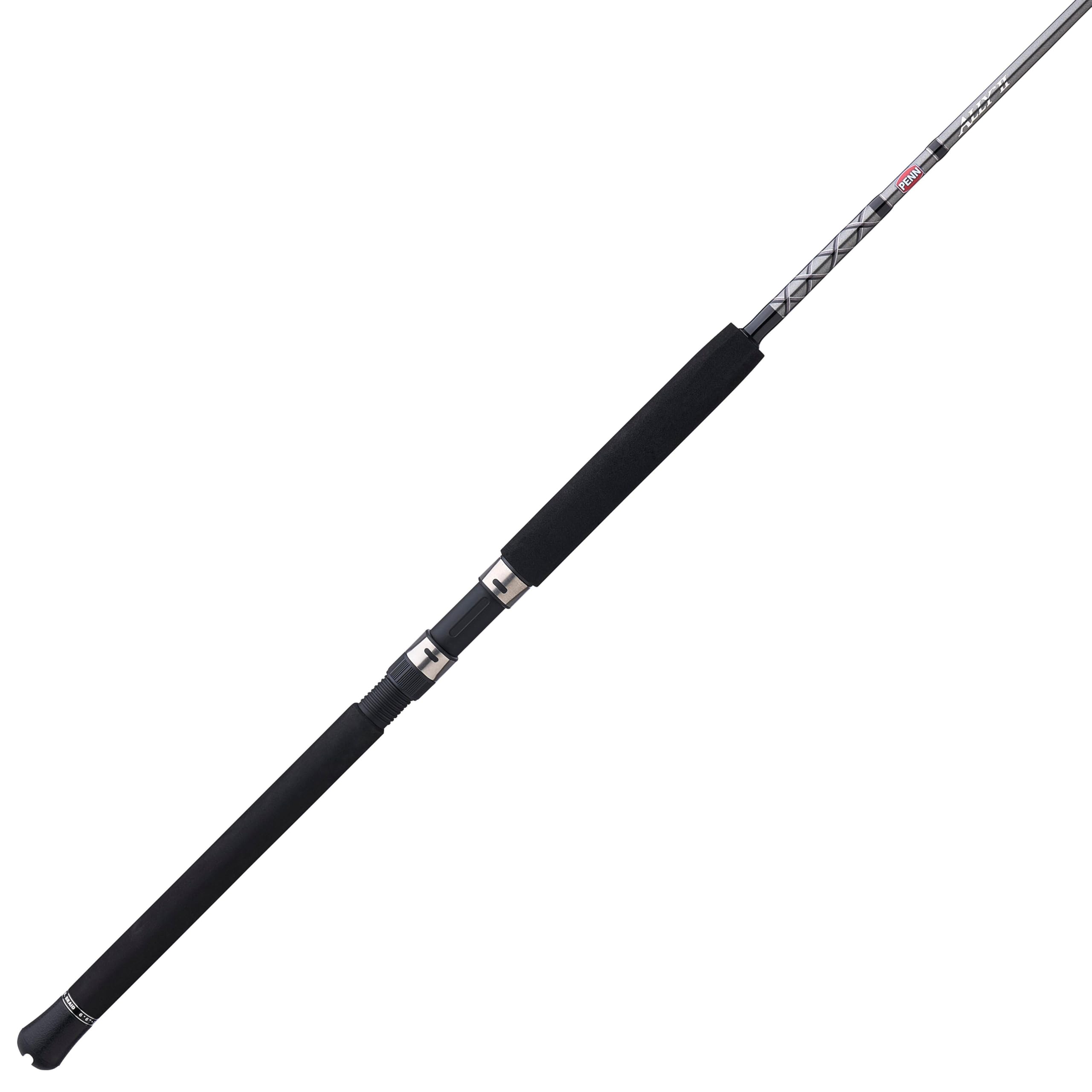 PENN Ally II 6'6" Boat Fishing Rod, 1-Piece Saltwater Conventional Rod ...