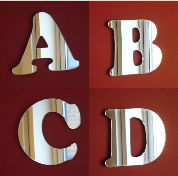 Mirrored Alphabet Letters Freestanding