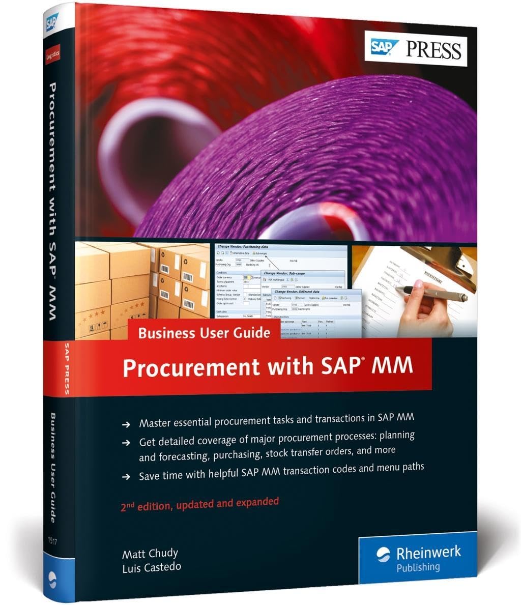 Mua SAP Purchasing and Procurement with SAP MM (Materials Management ...