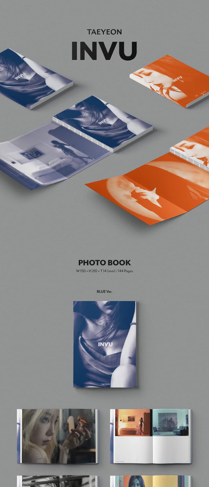 Mua TAEYEON INVU 3rd Album Orange Version 1p Folding Poster On Pack+ ...