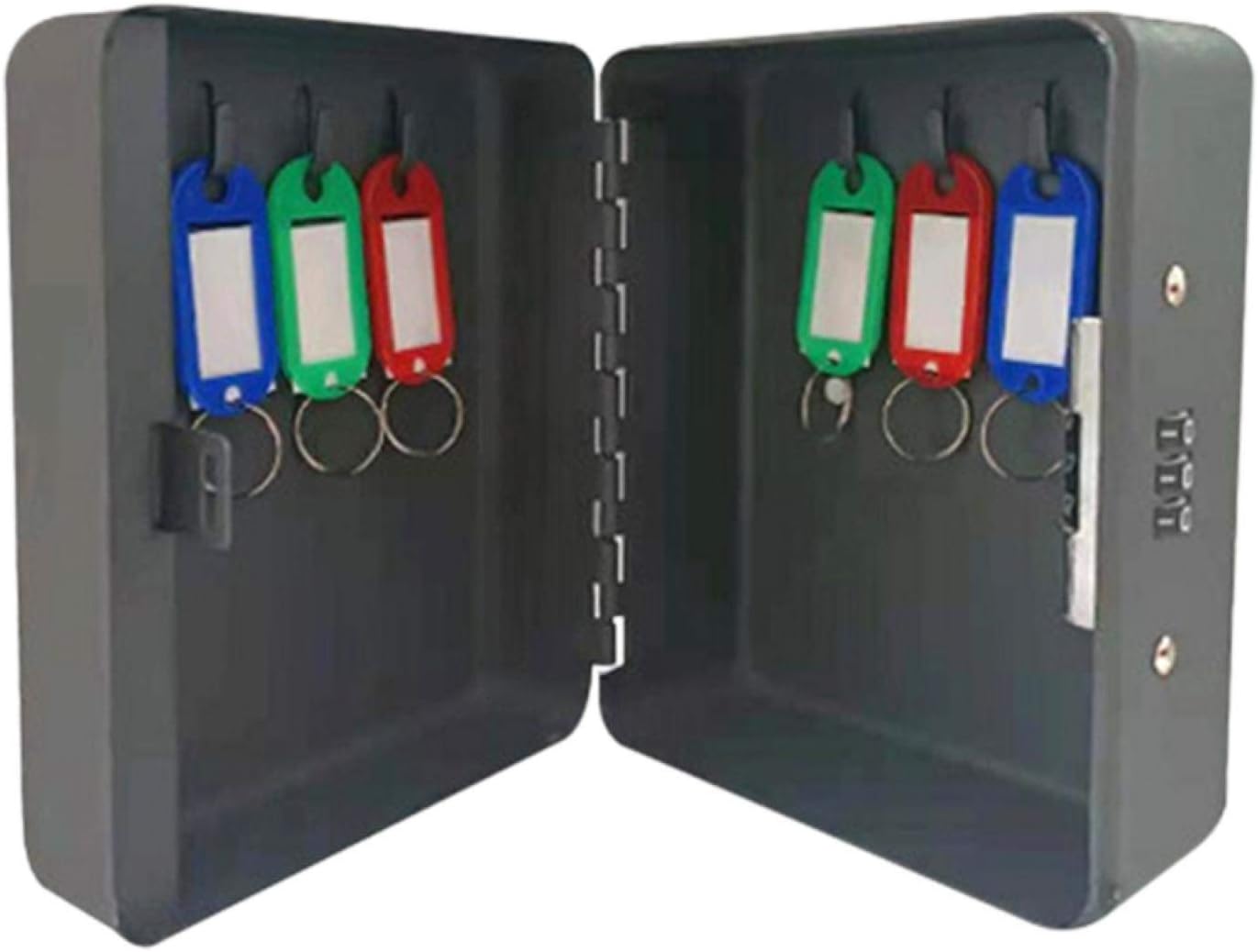 POHOVE Key Cabinet Security Box Wall Mounted Portable Durable Home ...
