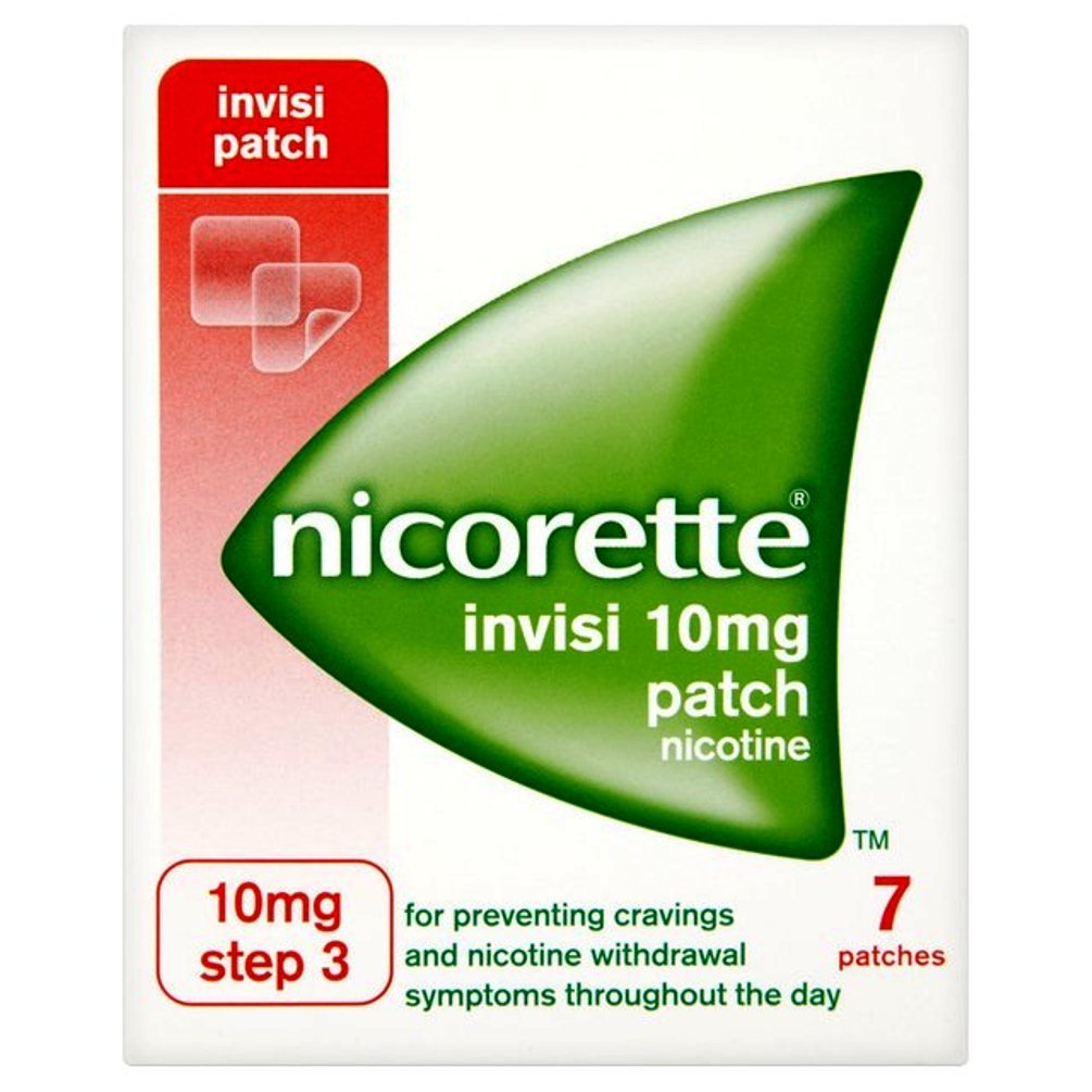 Nicorette Invisi Patch 10mg - 7 patches - Step 3: Amazon.co.uk: Health ...