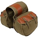 Pair of Canvas Motorcycle Panniers / Saddle Bags, black canvas army ...