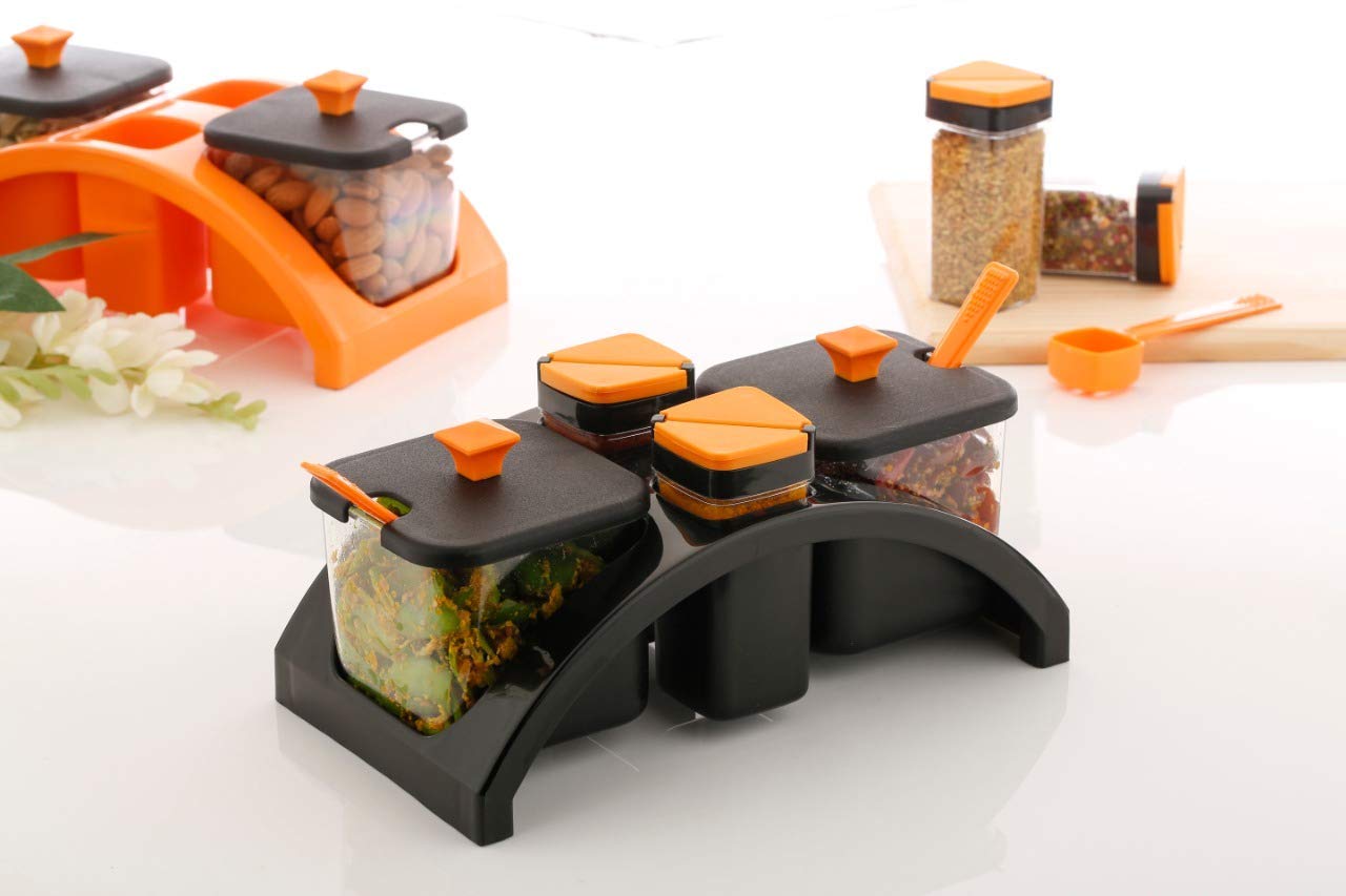 Matiman Enterprise Masala Storage Container lids & Tray Holder for ...