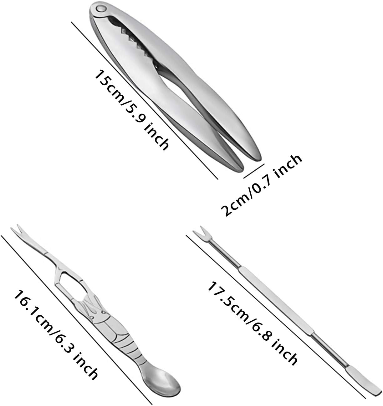 Crab Cracker Seafood Opener Tool Kit, Crustacean Set with Storage Box ...