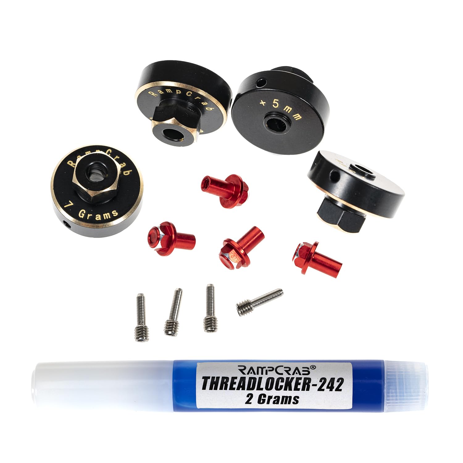 Mua RampCrab Hex Wheel hubs Extension kit +5mm for SCX24 AX24, Brass ...