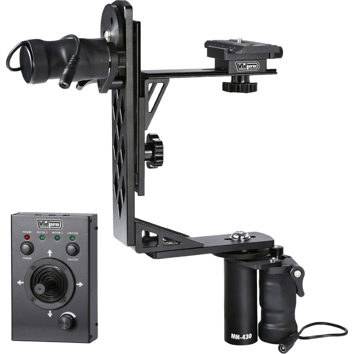 Vidpro MH-430 Motorized Pan & Tilt Gimbal Head - Complete Set Includes ...