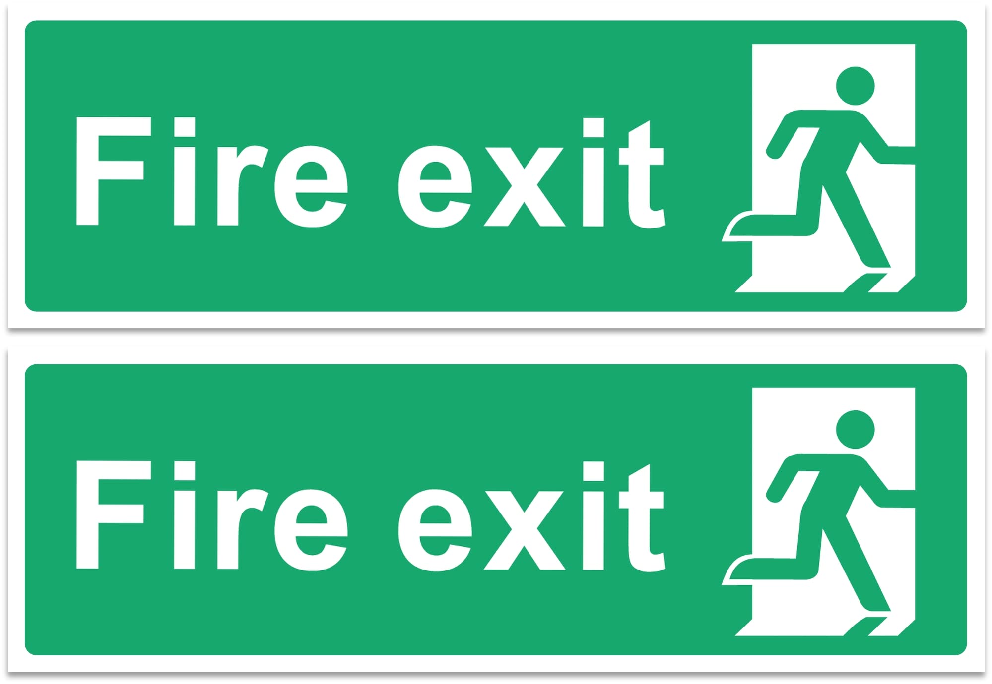 Mua RubiGo - 1/2/4/6 Pack of Fire Exit Sign (No Arrow) Fire Signs Self ...