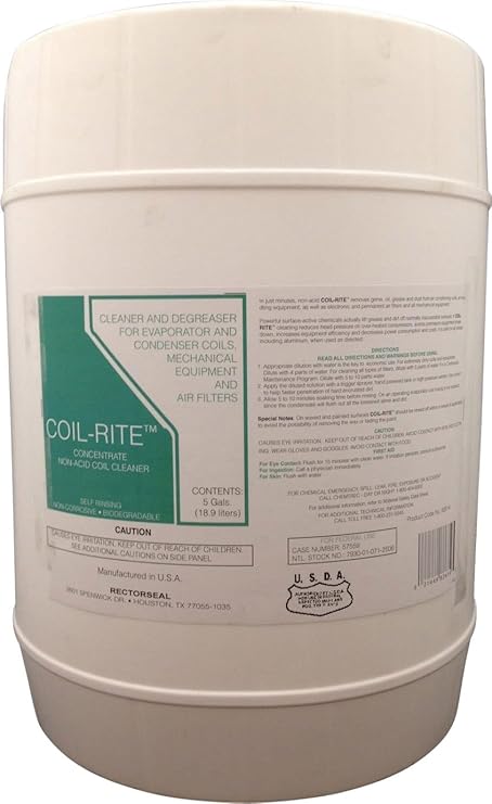 Amazon.com: Rectorseal 82614 5-Gallon Coil-Rite Coil Cleaner: Home ...