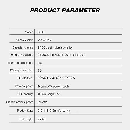 Mua KXRORS G200 Mini-ITX PC Gaming Case - Front I/O USB 3.0 Type - C ...