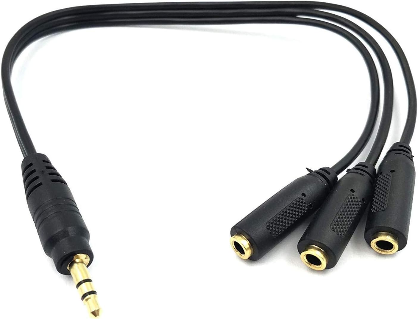 Aux Splitter 3 Way Cable, Maxhood 3.5mm (1/8″) TRS Male to 3x Female ...
