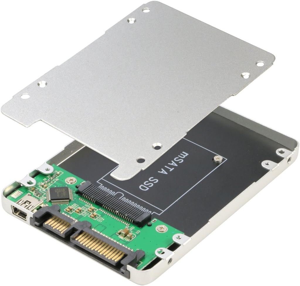 Amazon.com: mSATA to SATA III Adapter, RIITOP mSATA SSD to SATA 2.5" 22 ...