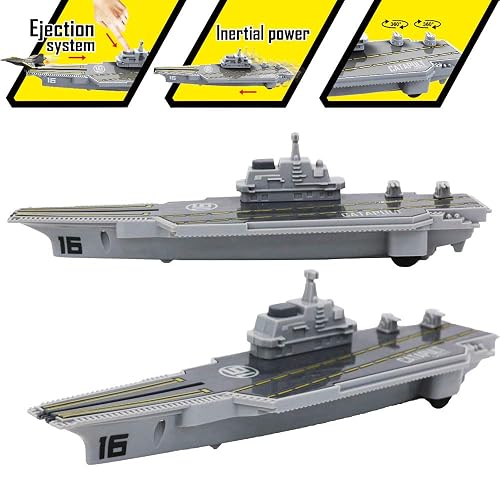 Educational Military Toys Aircraft Carrier Toy Set With Planes ...