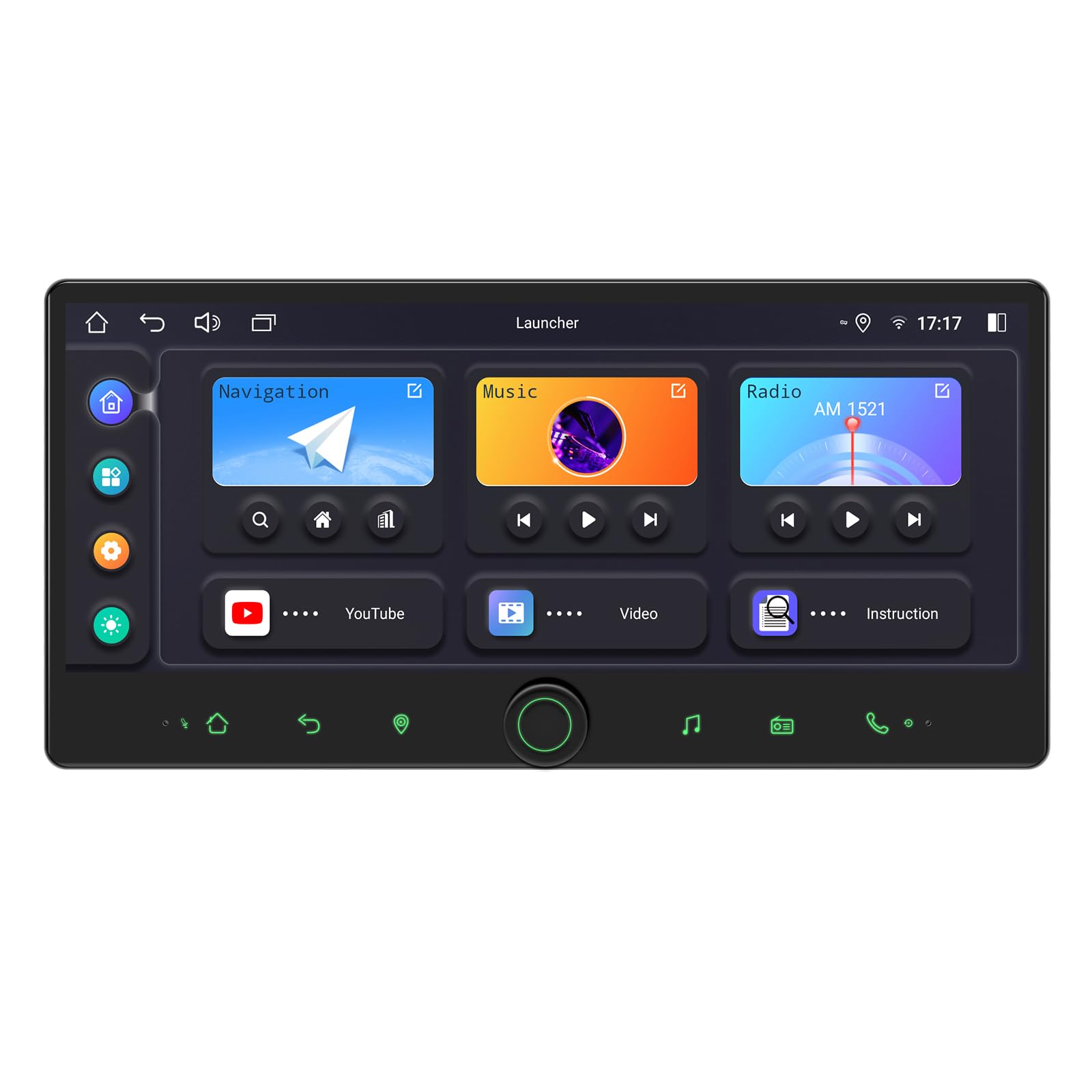 Joying Single Din Car Stereo 12 3 Inch Car Radio Android 12 Head Unit
