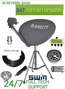 Amazon.com: Directv Kaku Slimline SWM Dish 5 Tripod Camping Tailgate RV ...