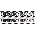 Amazon.com: StickerTalk Emergency Use Only Stickers, 1 Sheet of 2 ...
