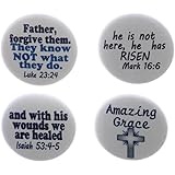 Amazon.com: Set 8 Bible Verses Quotes 1.25" Pinback Buttons Pins ...
