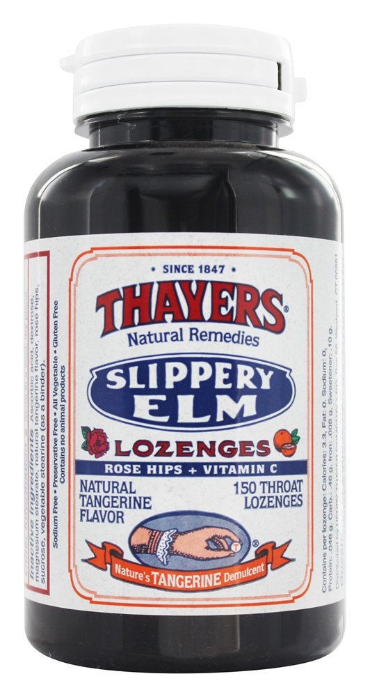 Amazon.com: Thayers Slippery Elm Lozenges, Cherry, 150 Count: Health ...