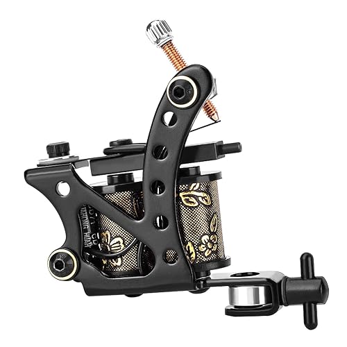 ATOMUS Tattoo Coil Machine Gun 8 Wraps Coil Liner Shader Iron Frame for ...