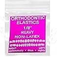 Amazon.com: Clear Non-Latex 100 counts, Intraoral Elastic Bands Orthodontic Elastics Dental ...