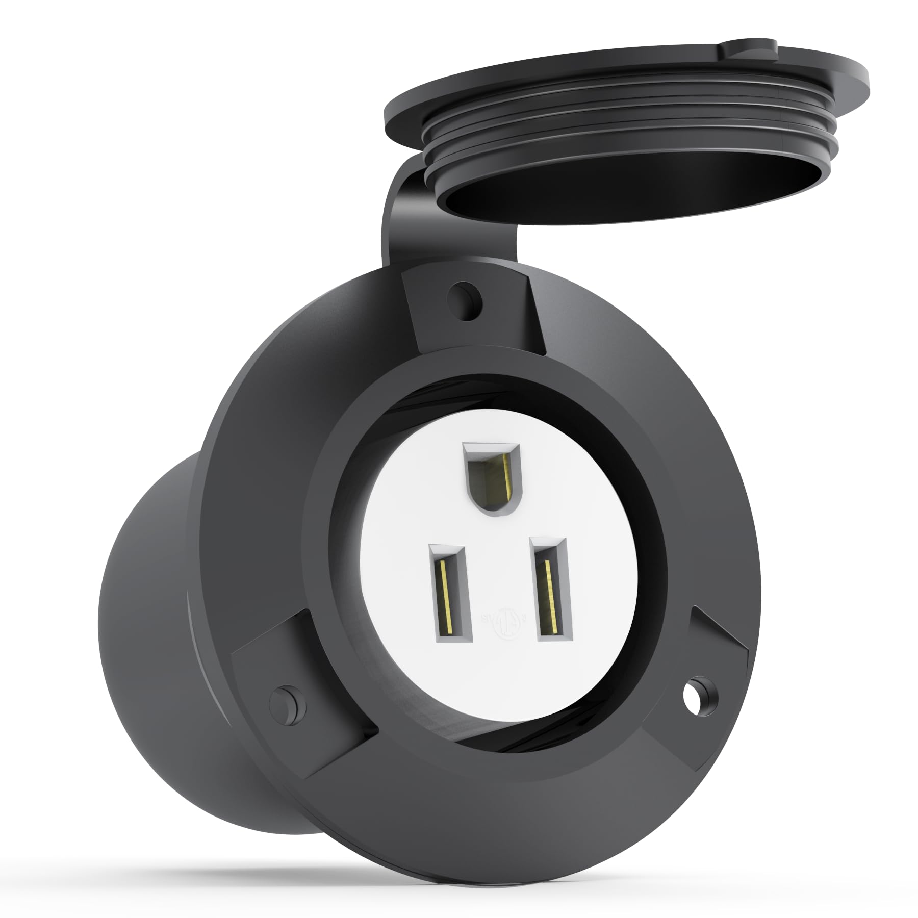 Mua Flanged Outlet NEMA 5-15 15 Amp Grounding Straight Blade Receptacle ...