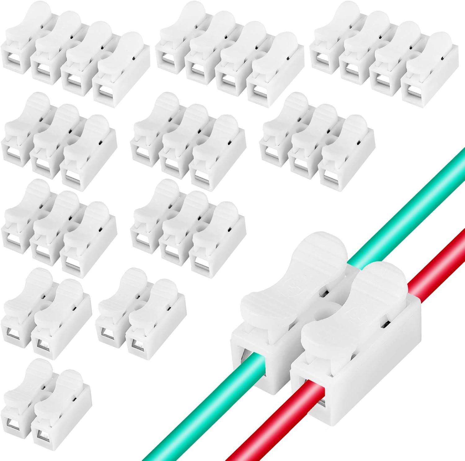 100 Pcs Spring Wire Connector CH2 CH3 CH4 Cable Connector Electrical ...