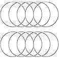 Amazon.com: KALIONE 10 Pcs 2 Inch Metal Rings for Craft Silver Hoops ...