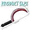 Spooktacular Creations Halloween Fake Plastic Sickle Weapon Toy Knife ...