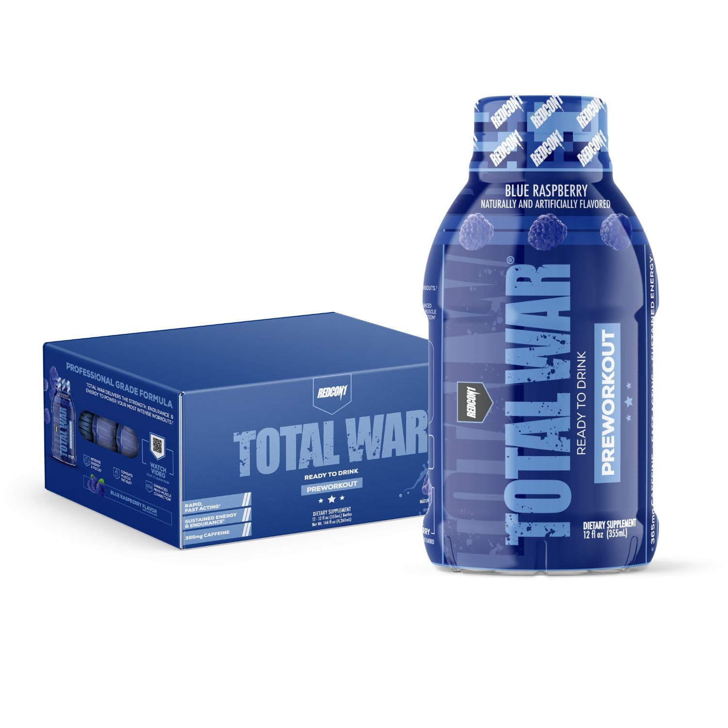 Mua Total War Ready to Drink Preworkout, Blue Raspberry - 350mg of Fast ...