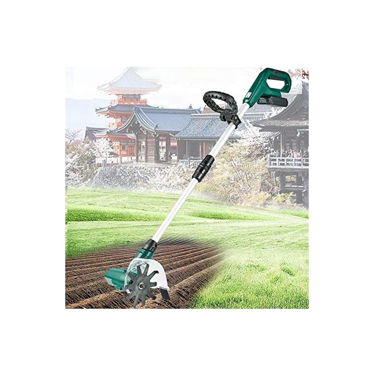 20V Handheld Tiller Rotavator, Portable Electric Tiller, Cordless Soil ...