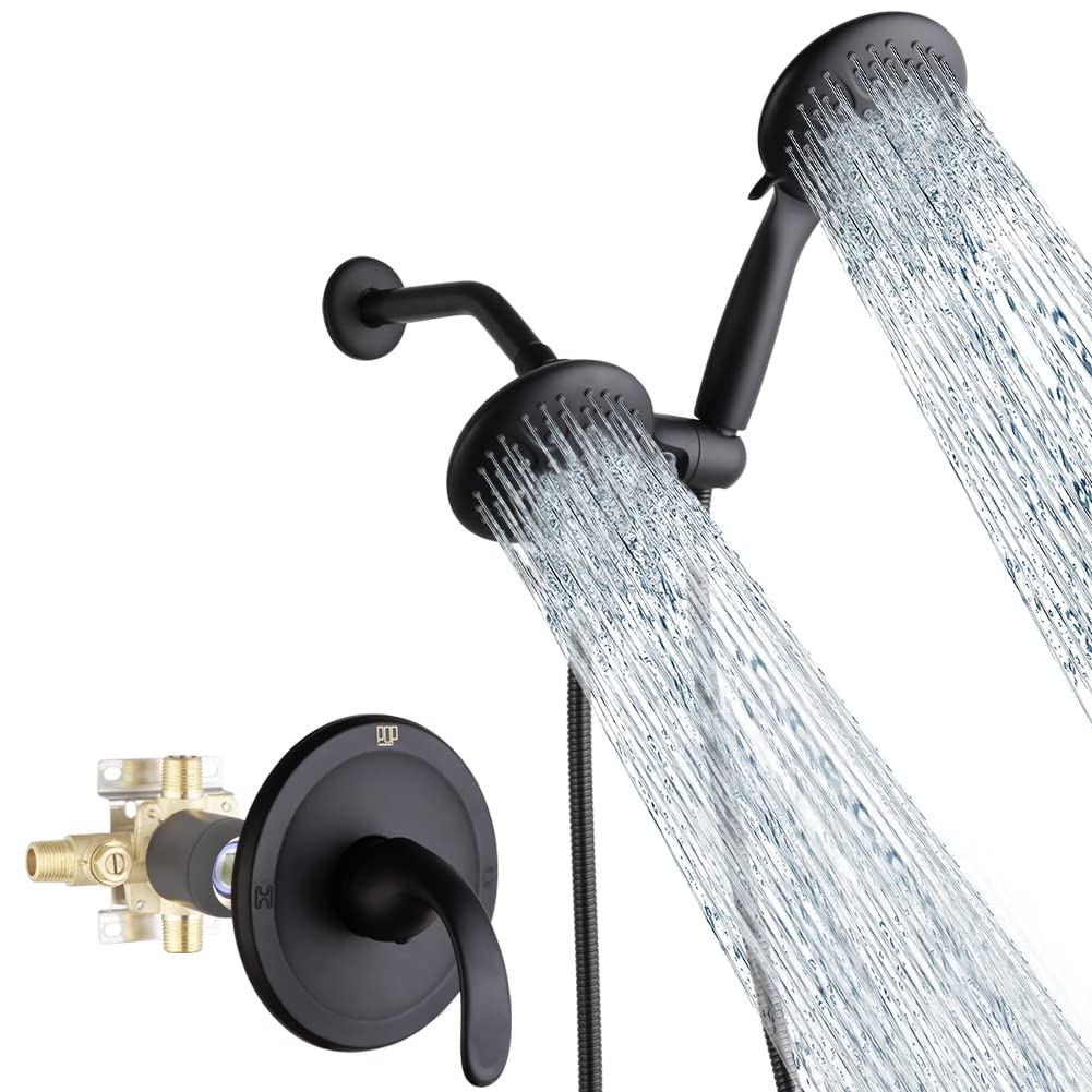 Mua Black Dual-Function Shower Faucet Set with Valve Bathroom High ...