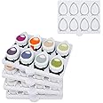 Amazon.com: Sanfurney Drop Ink Pad Caddy Mini Stamp Pad Storage Tray ...