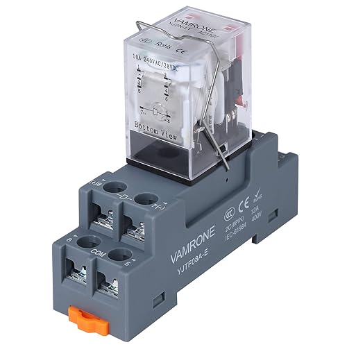 Electromagnetic Power Relay, 8-Pin 10 AMP 110V/120V AC Relay Coil with ...