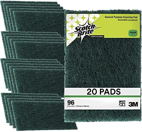 3M Scotch-Brite Scouring: 9 in. x 6 in. (Green) / 20-pack price in ...