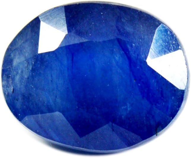 Piedra preciosa de zafiro azul natural, 3 quilates, forma ovalada ...