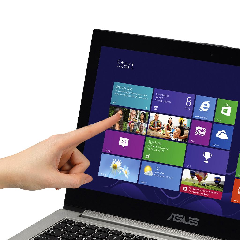 ASUS Zenbook UX31LA-DS71T 13.3-Inch Touchscreen Laptop (Grey Silver ...