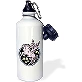 Amazon.com: 3dRose Pirate Radio - Sports Water Bottle, 21 oz, White ...