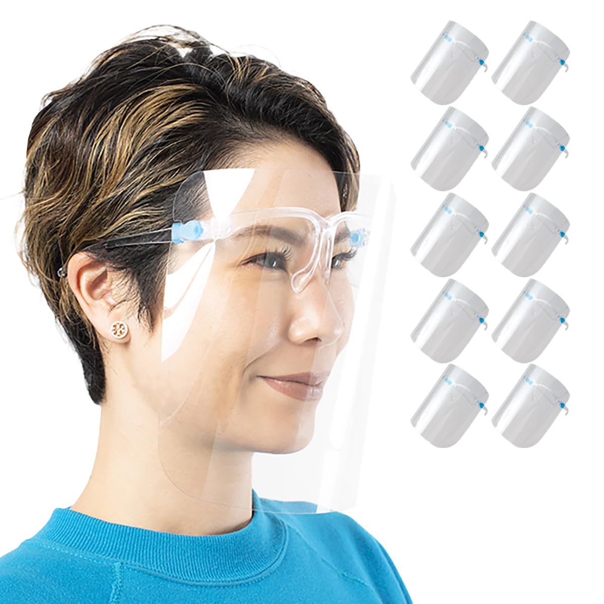 Mua CREEKS Face Shield 10 Set (Supervised by a Pharmacist) Face Shield ...