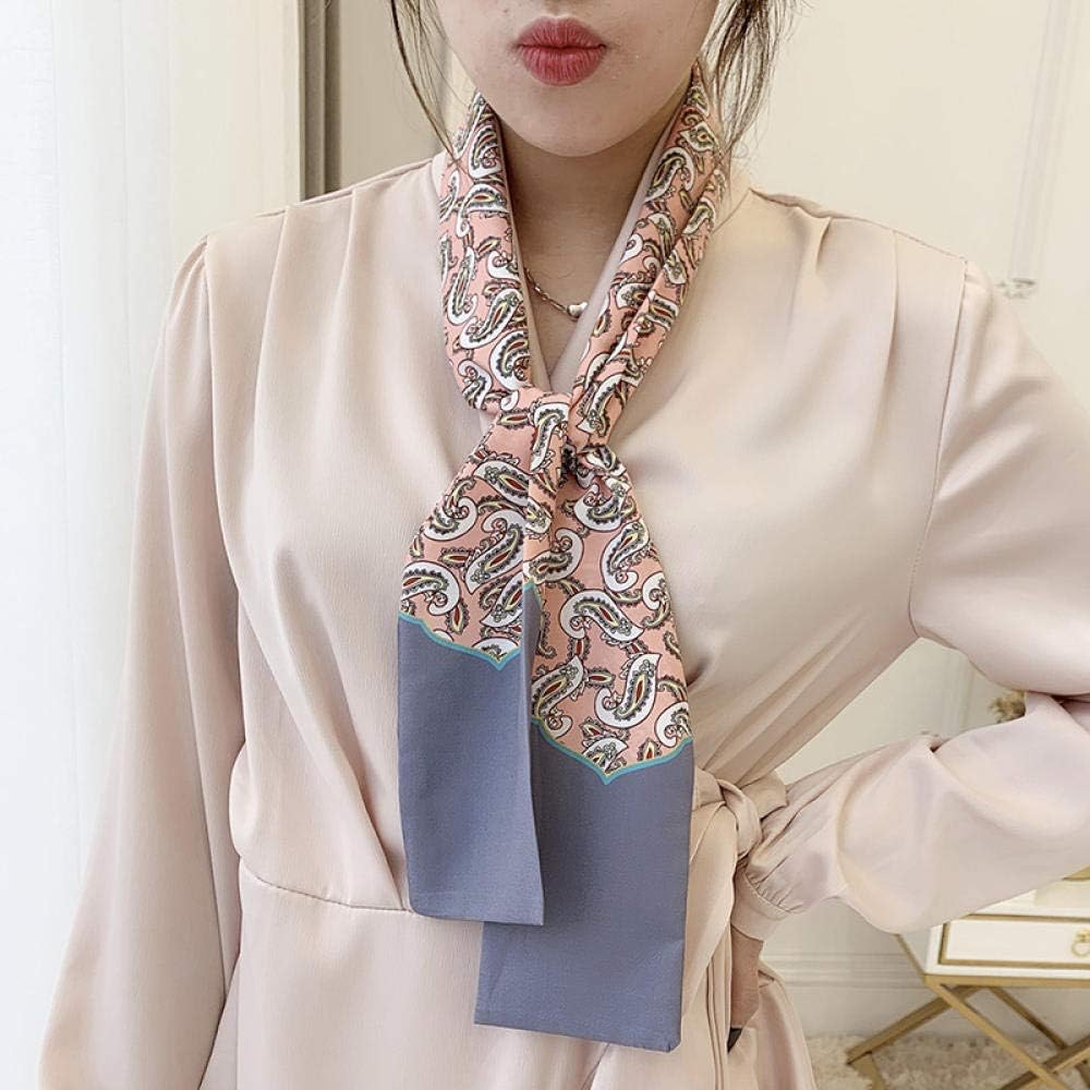 Summer and spring strips of wild decorative small scarves women short ...